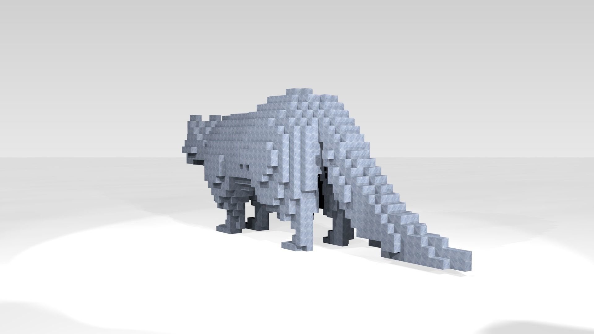 Raccoon Voxel 3D model | CGTrader