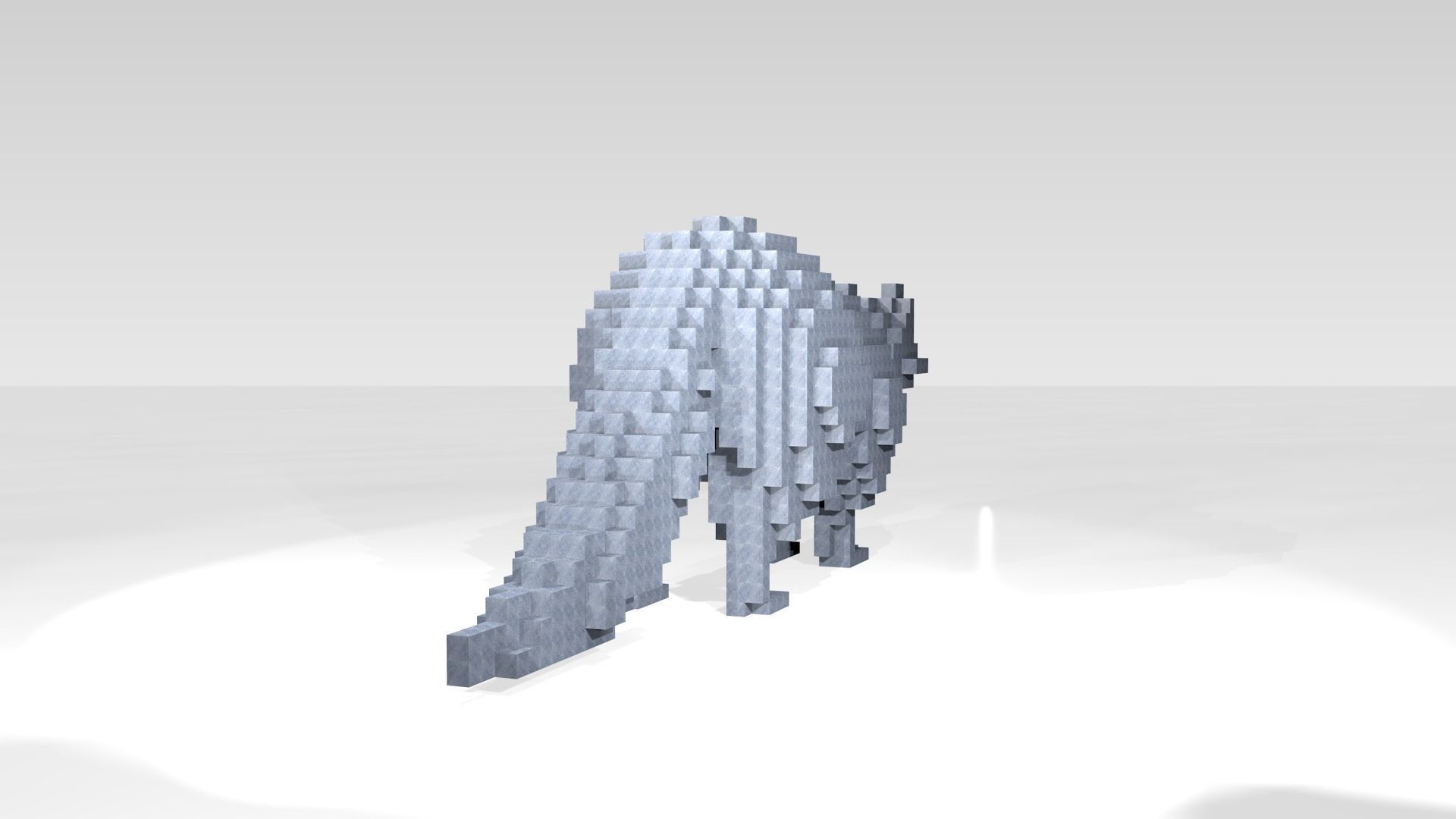 Raccoon Voxel 3D model | CGTrader