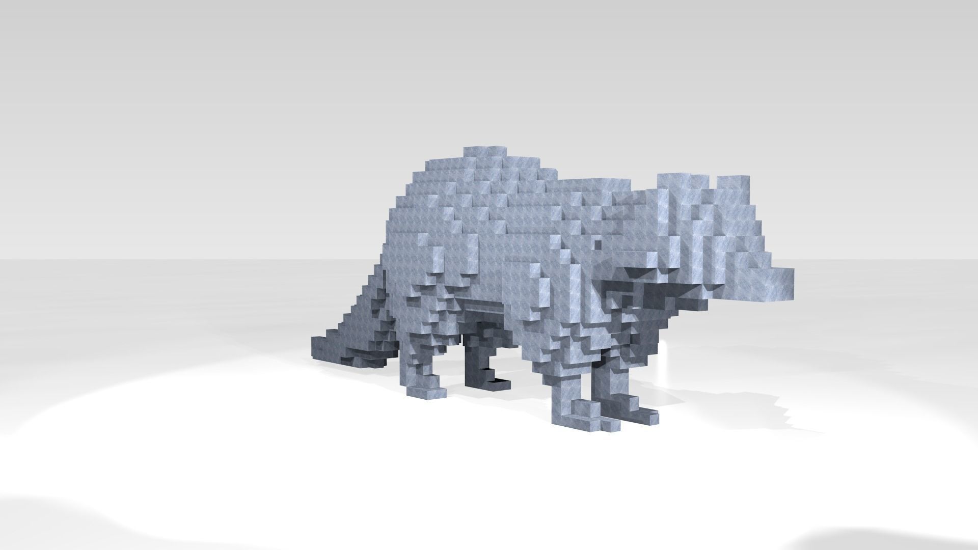 Raccoon Voxel 3D model | CGTrader
