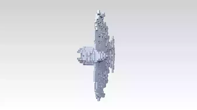 Whaleshark Voxel 3D model | CGTrader