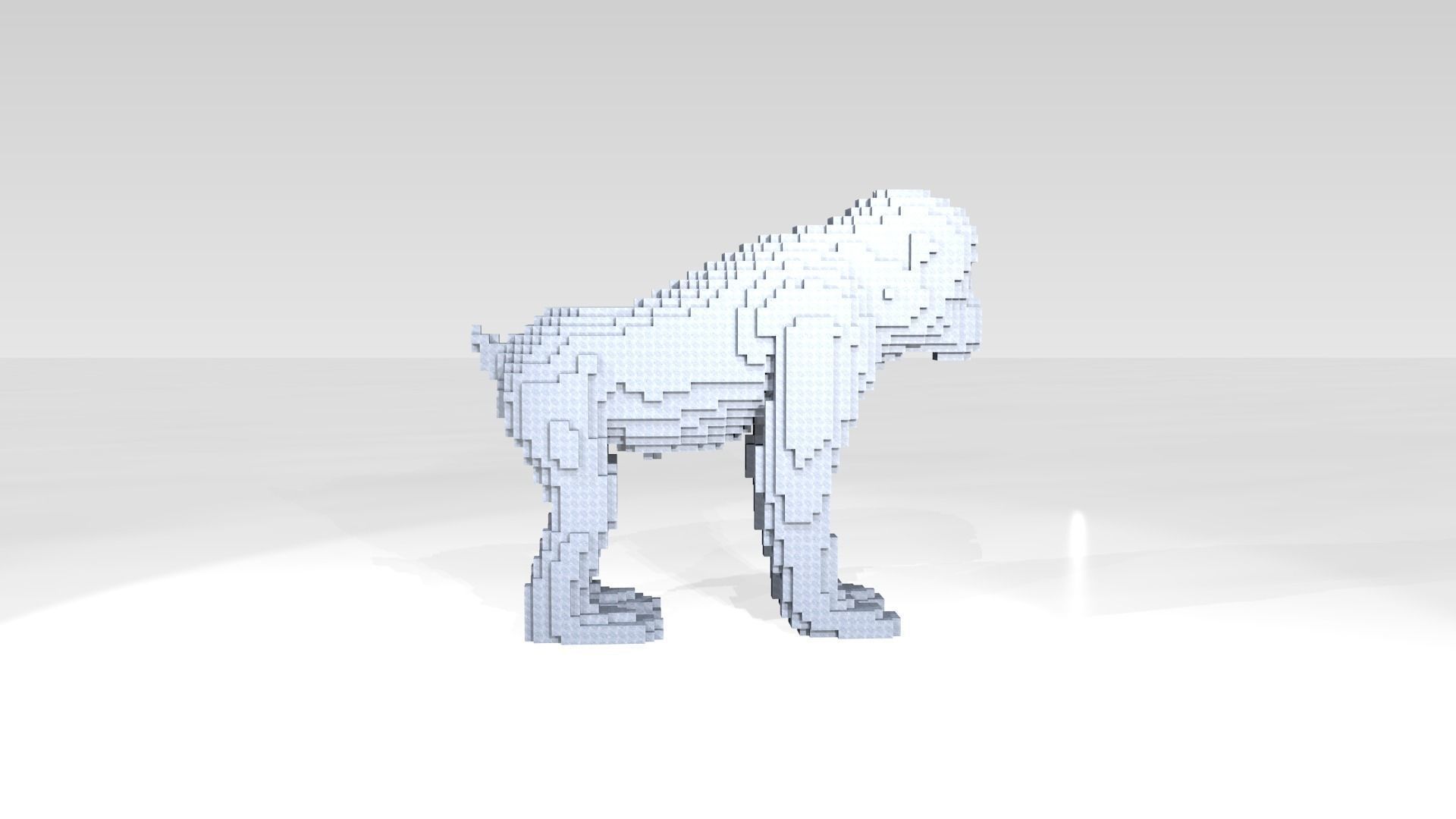 Monkey Voxel 3D model | CGTrader