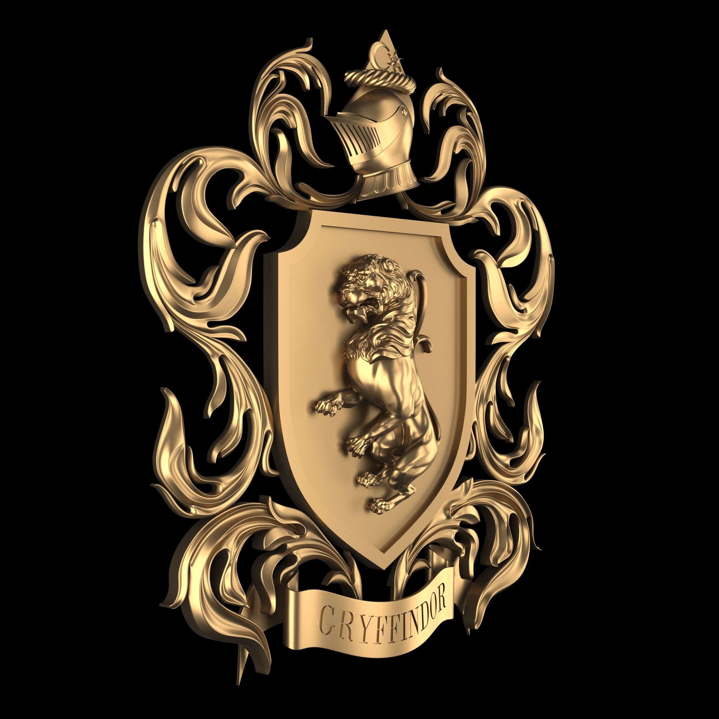 Harry Potter House of GRYFFINDOR Crest 3D model | CGTrader
