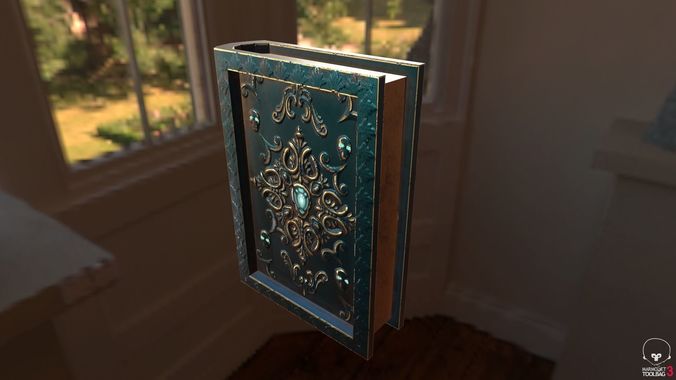 3D model magical book VR / AR / low-poly | CGTrader
