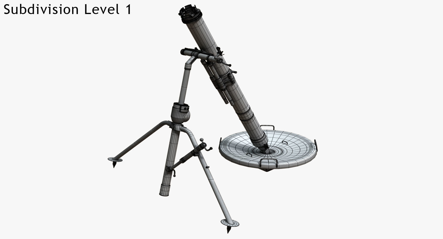Mortar 2B11 3D model | CGTrader
