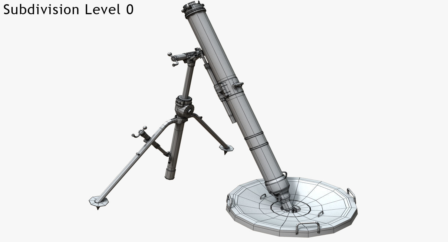 Mortar 2B11 3D model | CGTrader