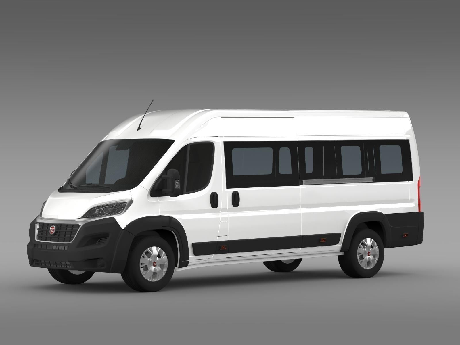 Fiat Ducato Maxi Minibus 2015 3D Model .max .obj .3ds .fbx .c4d .lwo ...