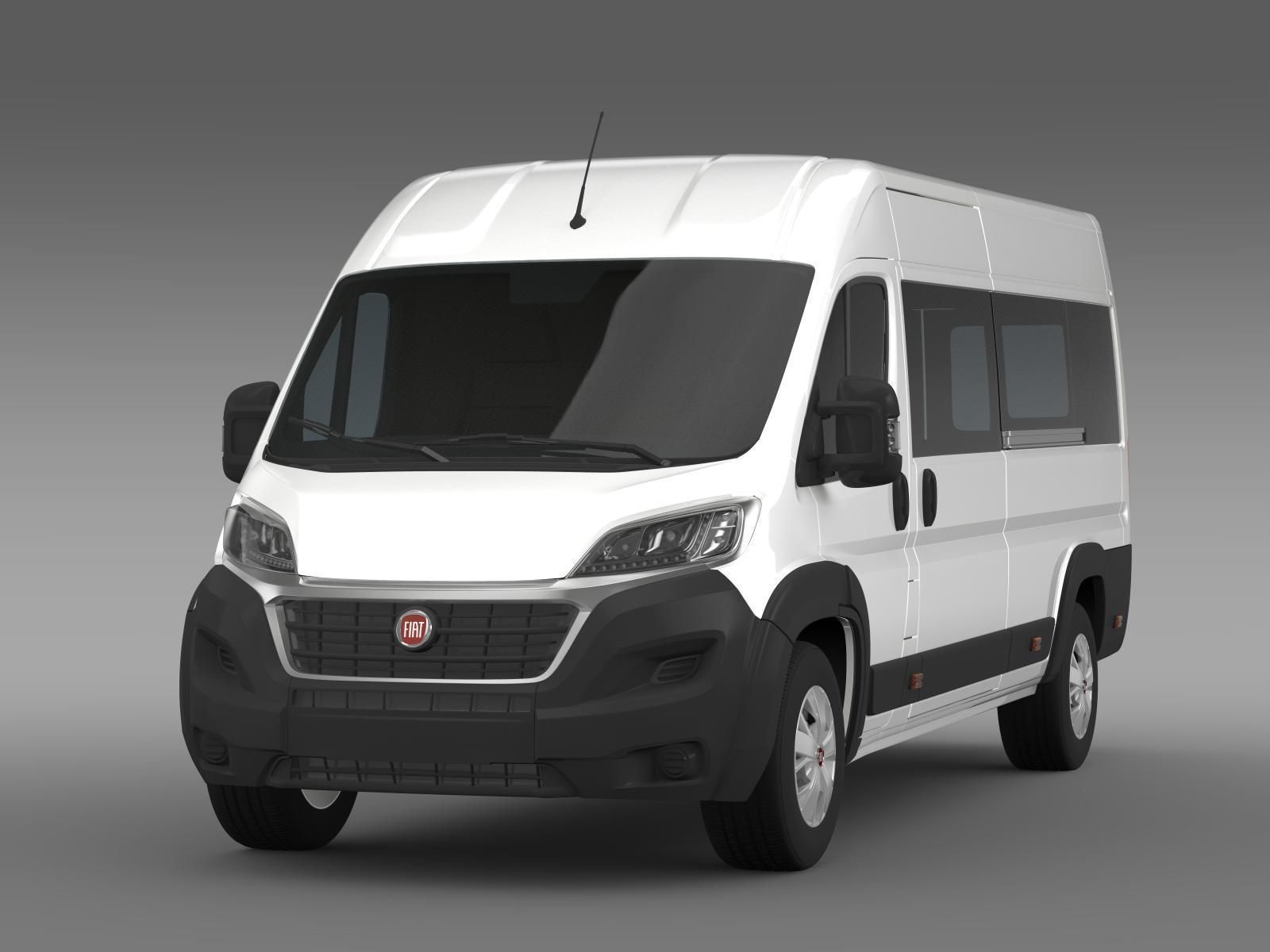 Fiat Ducato Maxi Minibus 2015 3D Model .max .obj .3ds .fbx .c4d .lwo ...