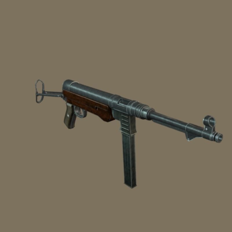 3D model MP40 ww2 VR / AR / low-poly rigged | CGTrader