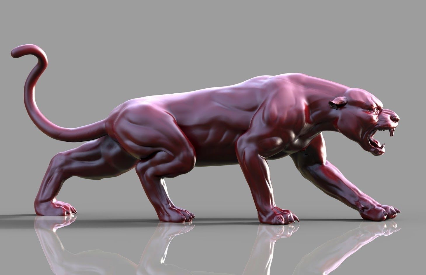 Powerful panther 3D model | CGTrader