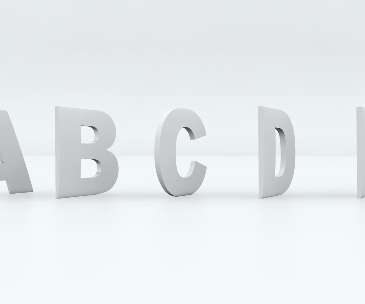 3d car badge letters for 3d printing 3D model | CGTrader