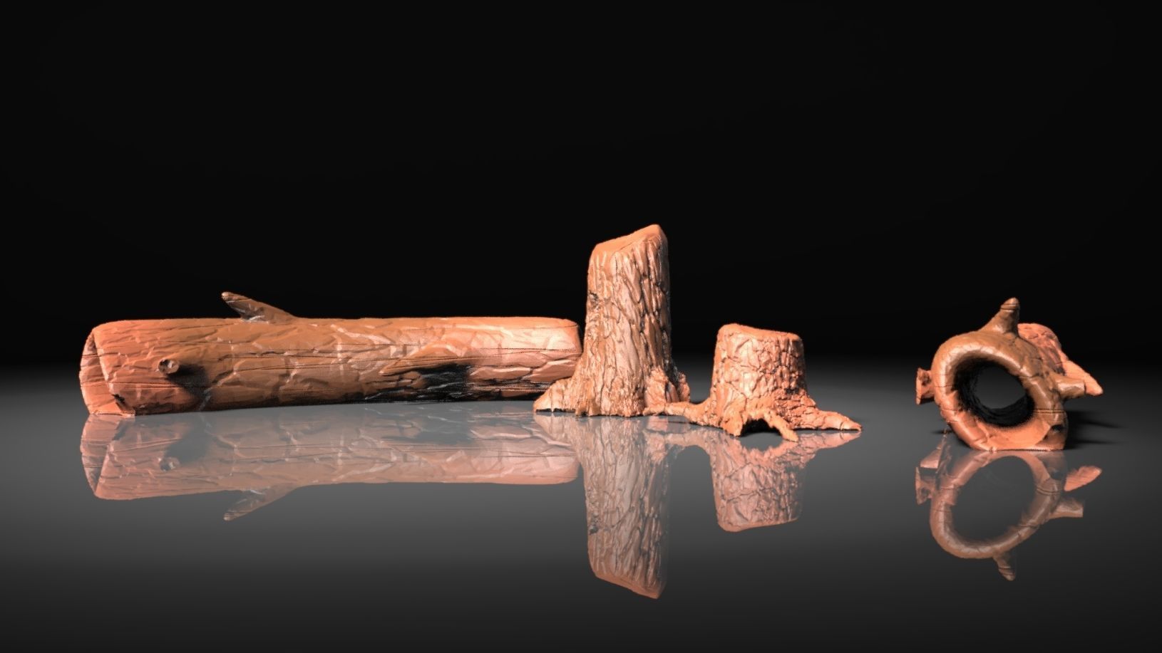 Tree logs and tree trunks 3D model 3D printable | CGTrader