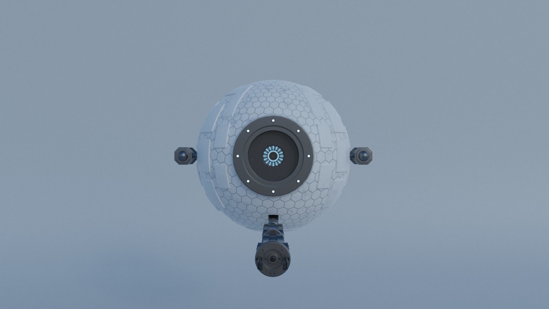 Space Bot 3D model rigged | CGTrader