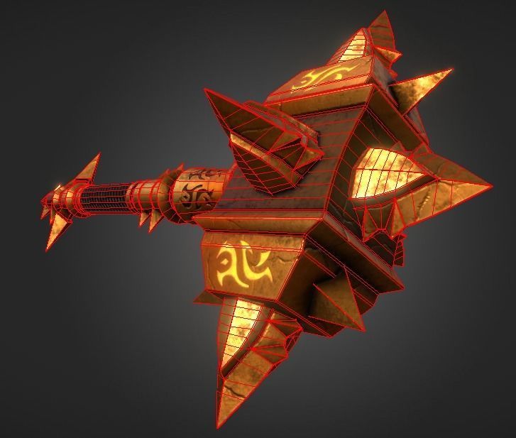 3D model Sulfuras Hand of Ragnaros VR / AR / low-poly | CGTrader