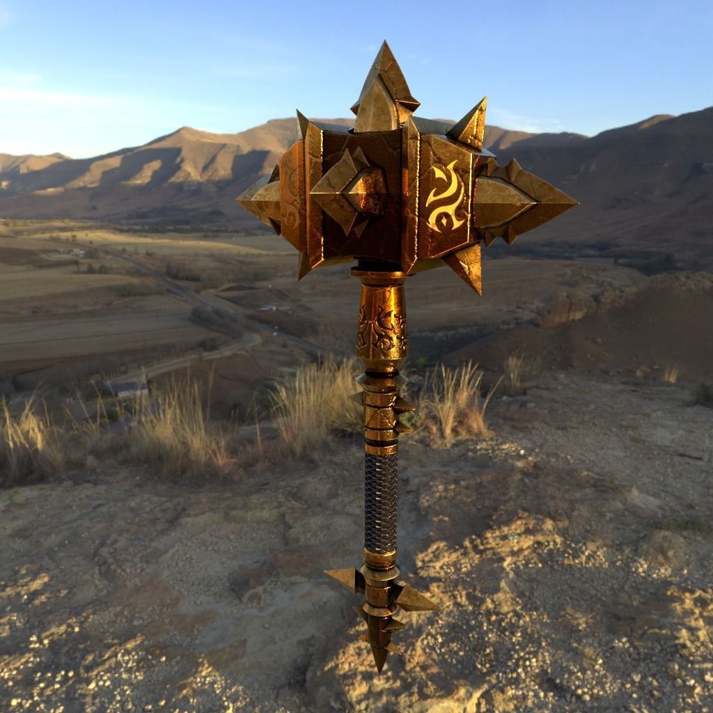 3D model Sulfuras Hand of Ragnaros VR / AR / low-poly | CGTrader