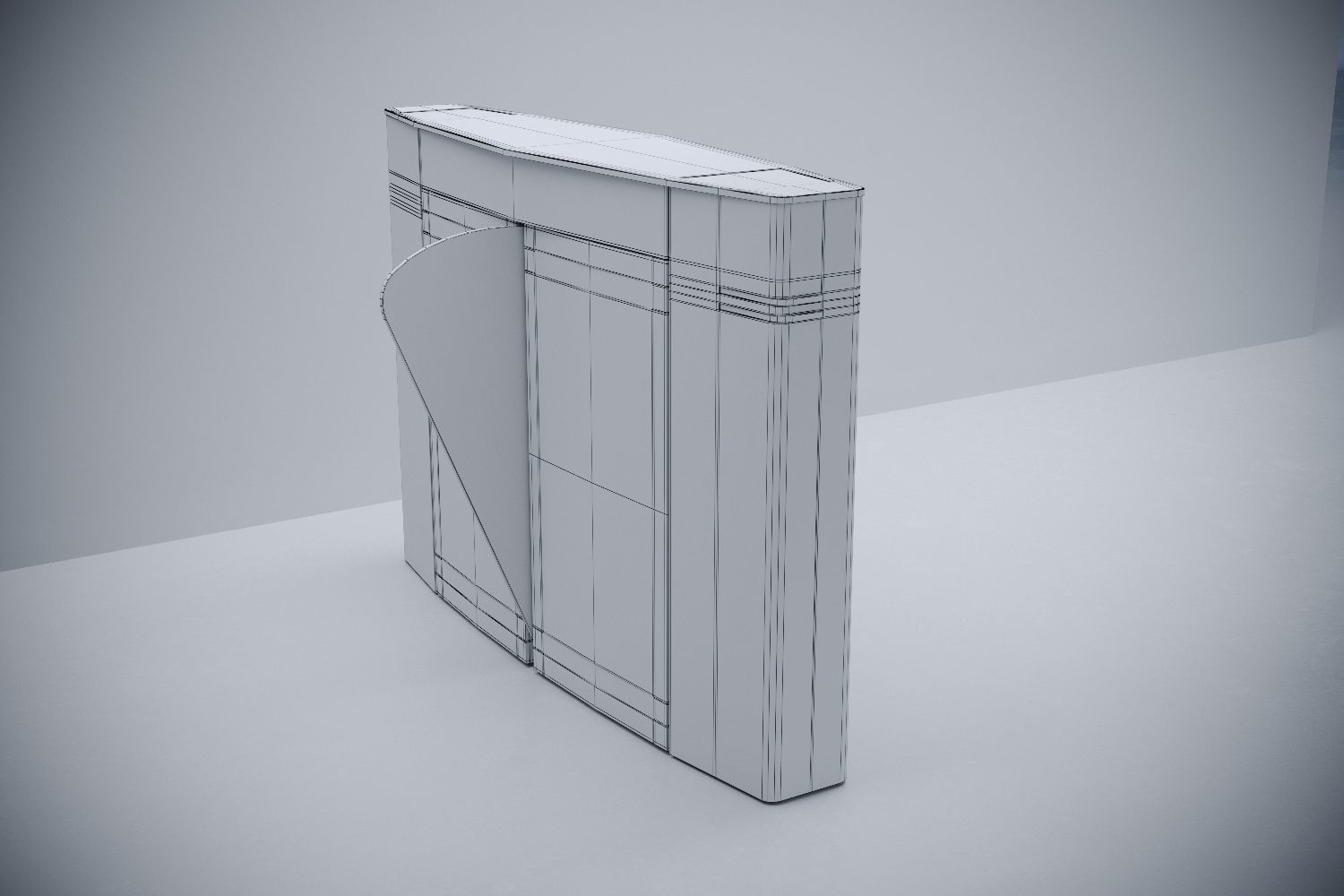Entrance Access Control 3D model | CGTrader