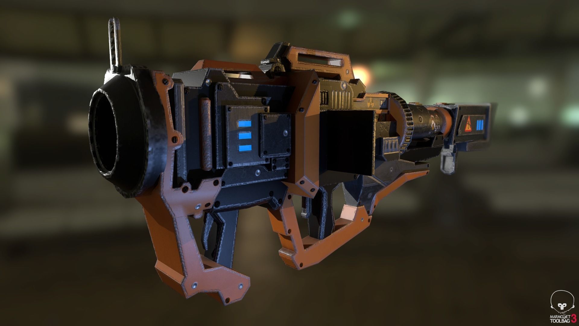 3D model Scifi Rocket Launcher VR / AR / low-poly | CGTrader
