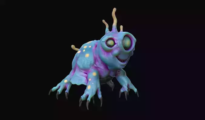 Aquatic Alien free 3D model | CGTrader