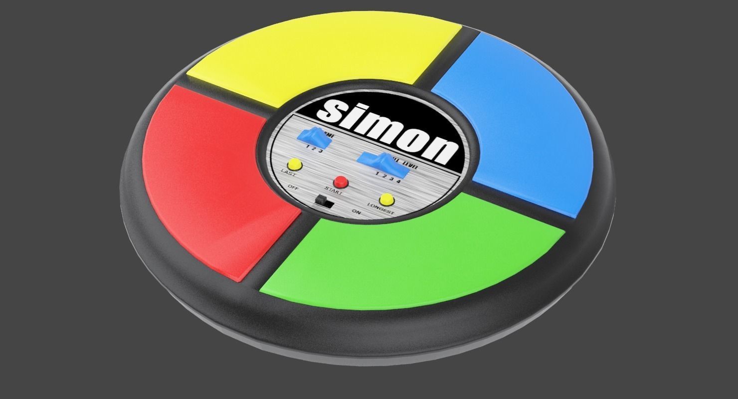 3D model Old Simon Game VR / AR / low-poly | CGTrader