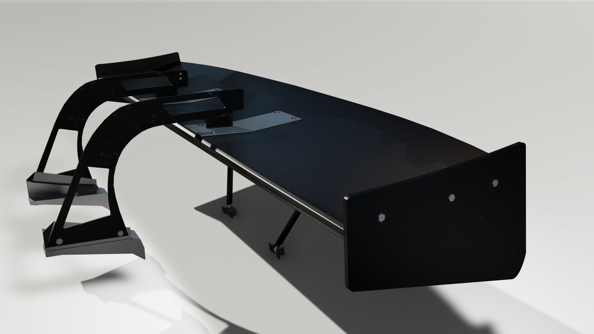 Swan Neck Racing Wing 3D model | CGTrader