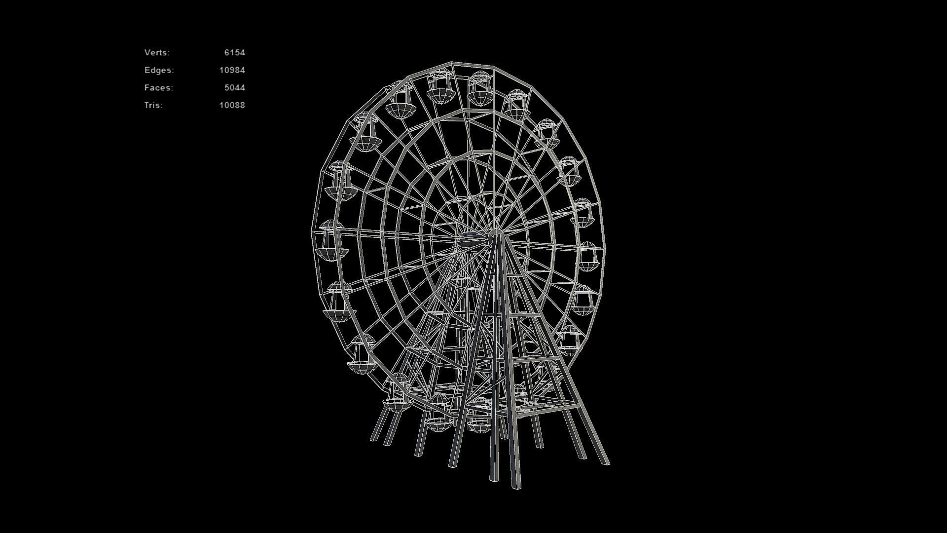 3D model Carousel Ferris wheel Unity Package VR / AR / low-poly | CGTrader