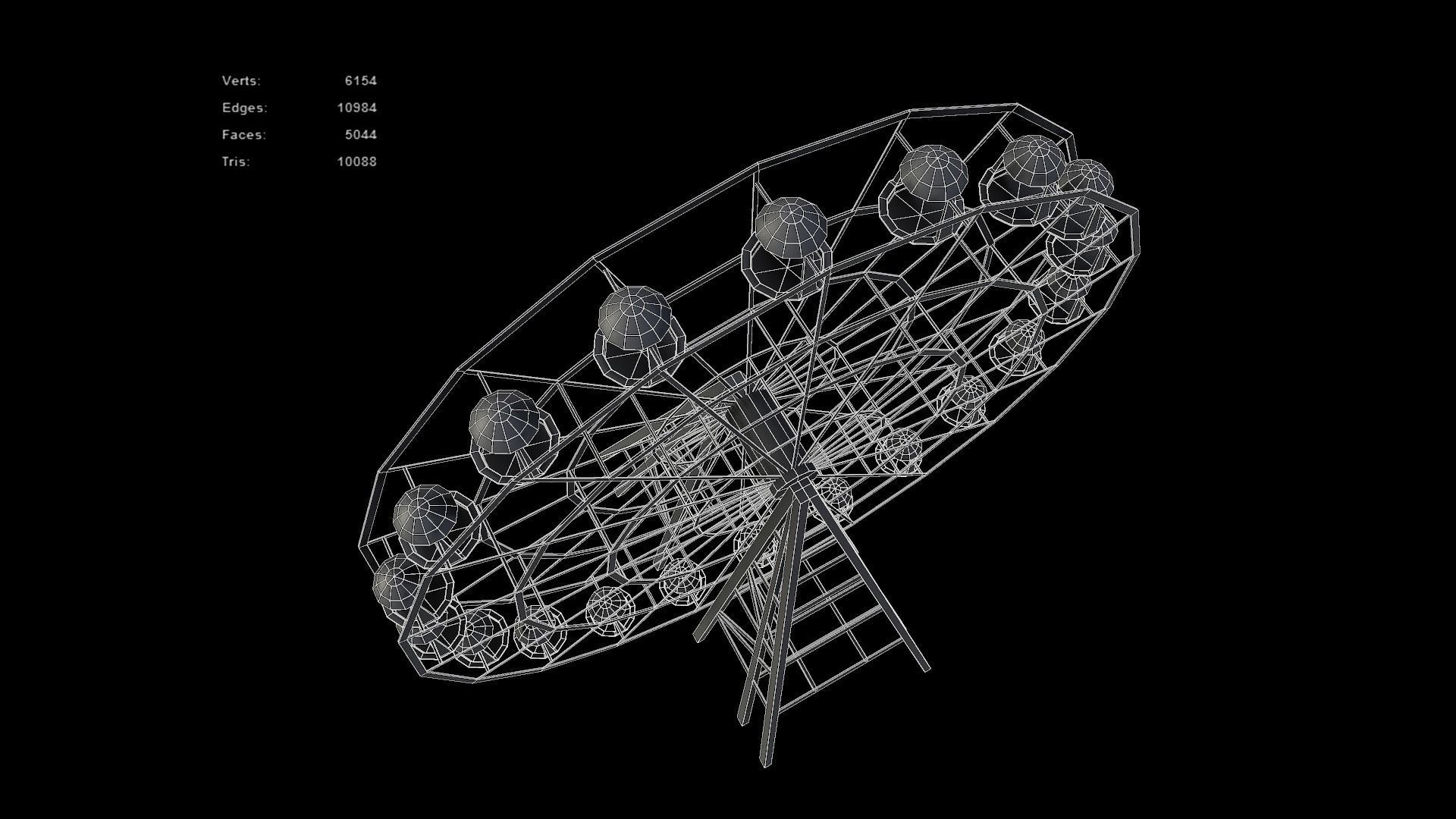 3D model Carousel Ferris wheel Unity Package VR / AR / low-poly | CGTrader