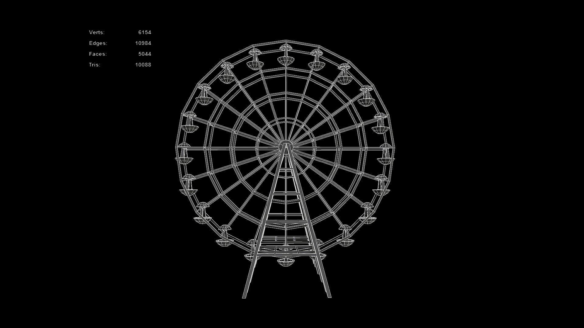 3D model Carousel Ferris wheel Unity Package VR / AR / low-poly | CGTrader