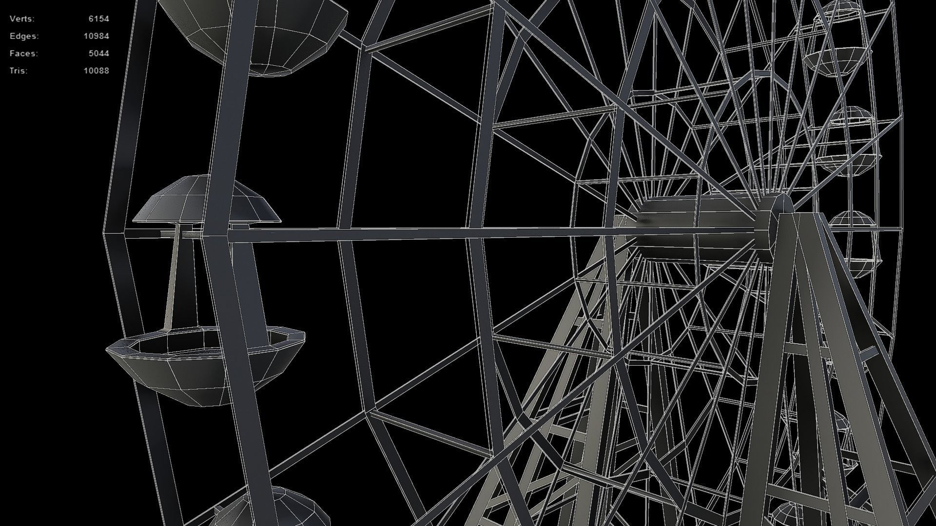 3D model Carousel Ferris wheel Unity Package VR / AR / low-poly | CGTrader
