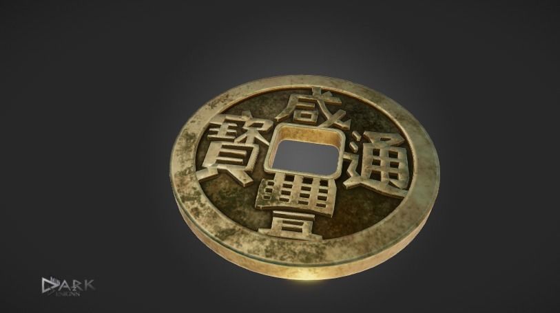 Ancient Chinese Coin 3D model | CGTrader