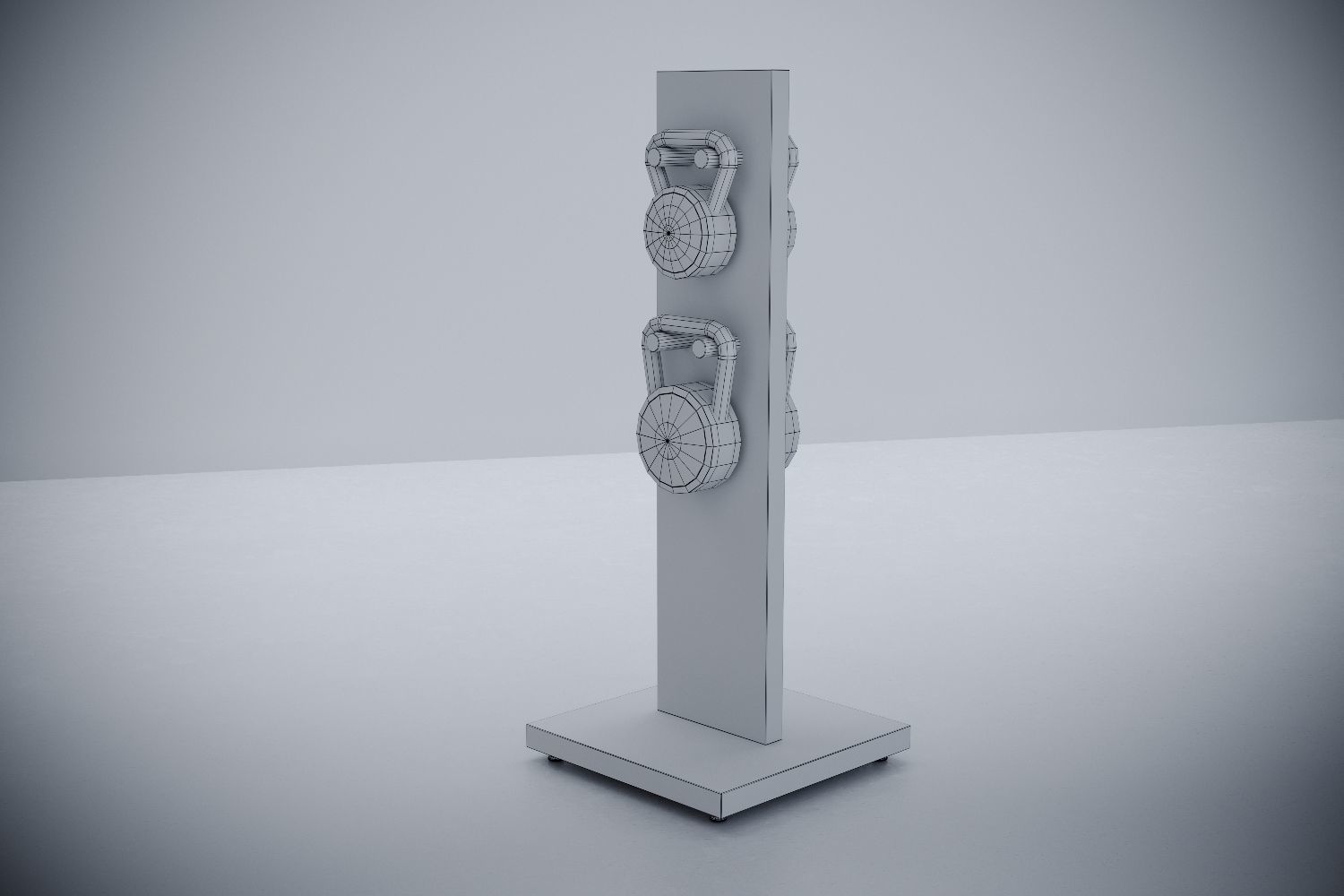 Hock Lova kettlebell rack 3D model | CGTrader