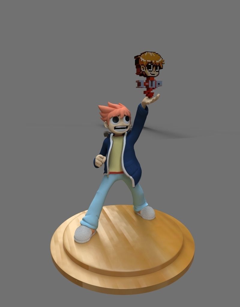 scott pilgrim 3D model 3D printable | CGTrader