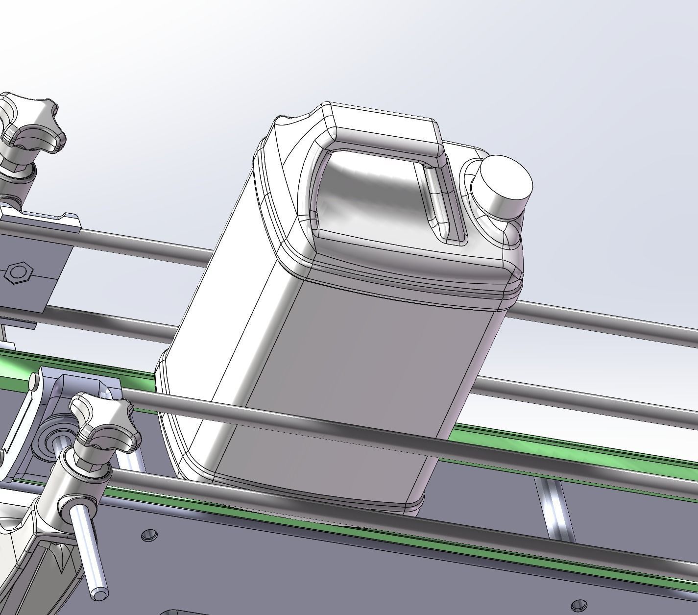 Labeling machine assembly line 3D model | CGTrader