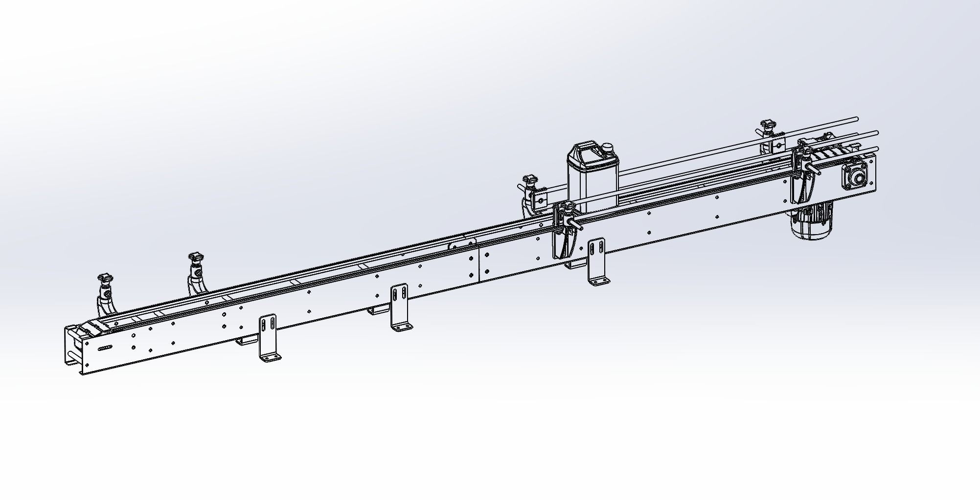 Labeling machine assembly line 3D model | CGTrader
