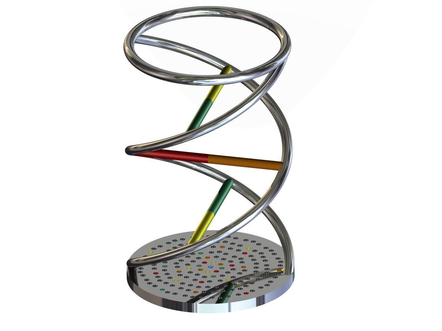 DNA Pencil Holder 3D model 3D printable | CGTrader