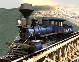 Animated Steam locomotive 3D Models | CGTrader