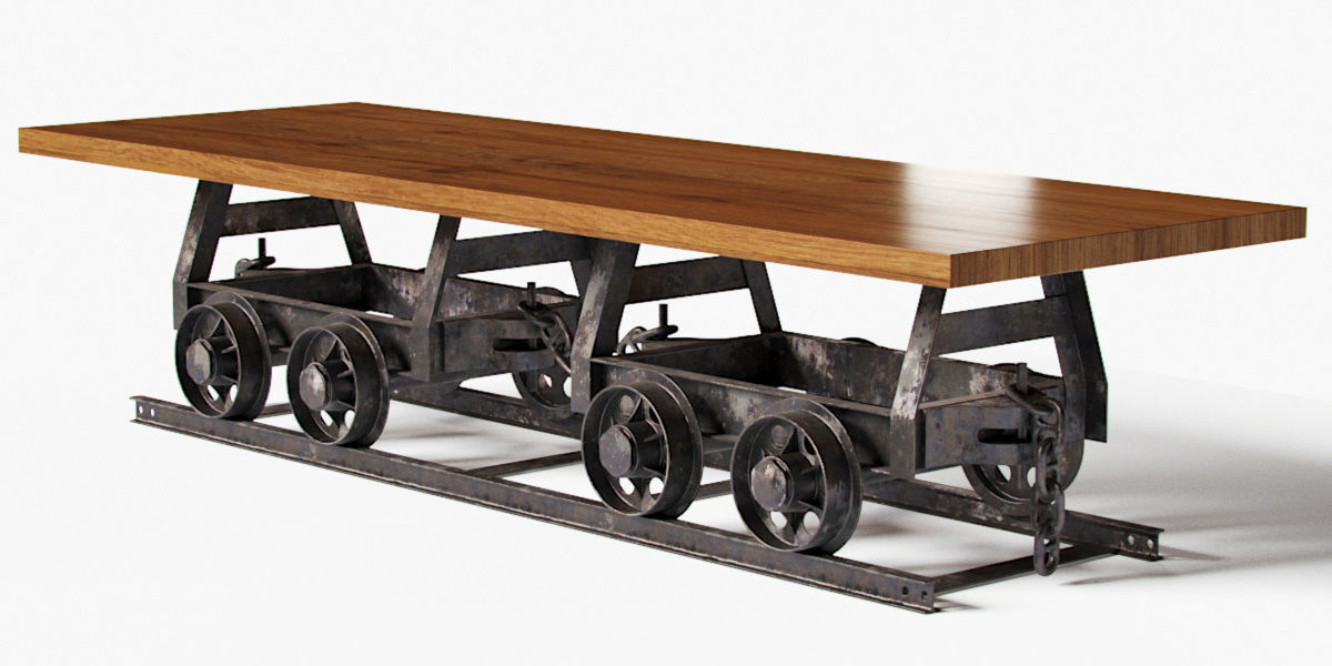 Train Crank Table 3D model | CGTrader