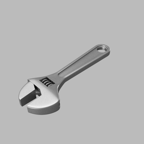 Adjustable Wrench Spanner 3D model | CGTrader