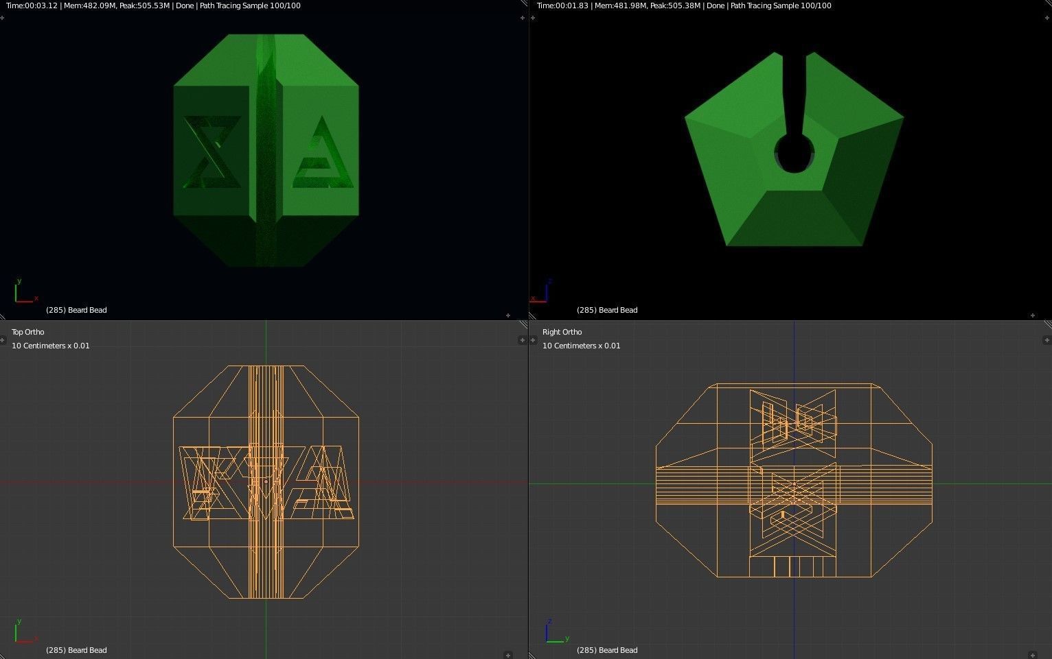 Witcher 3 Beard Bead 3D model 3D printable | CGTrader