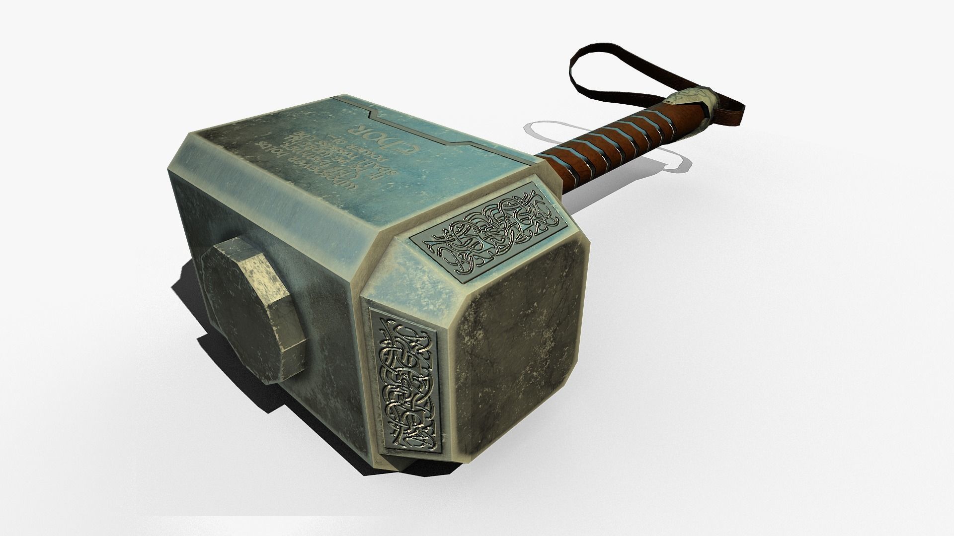 3D model Thor Hammer LOW POLY VR / AR / low-poly | CGTrader