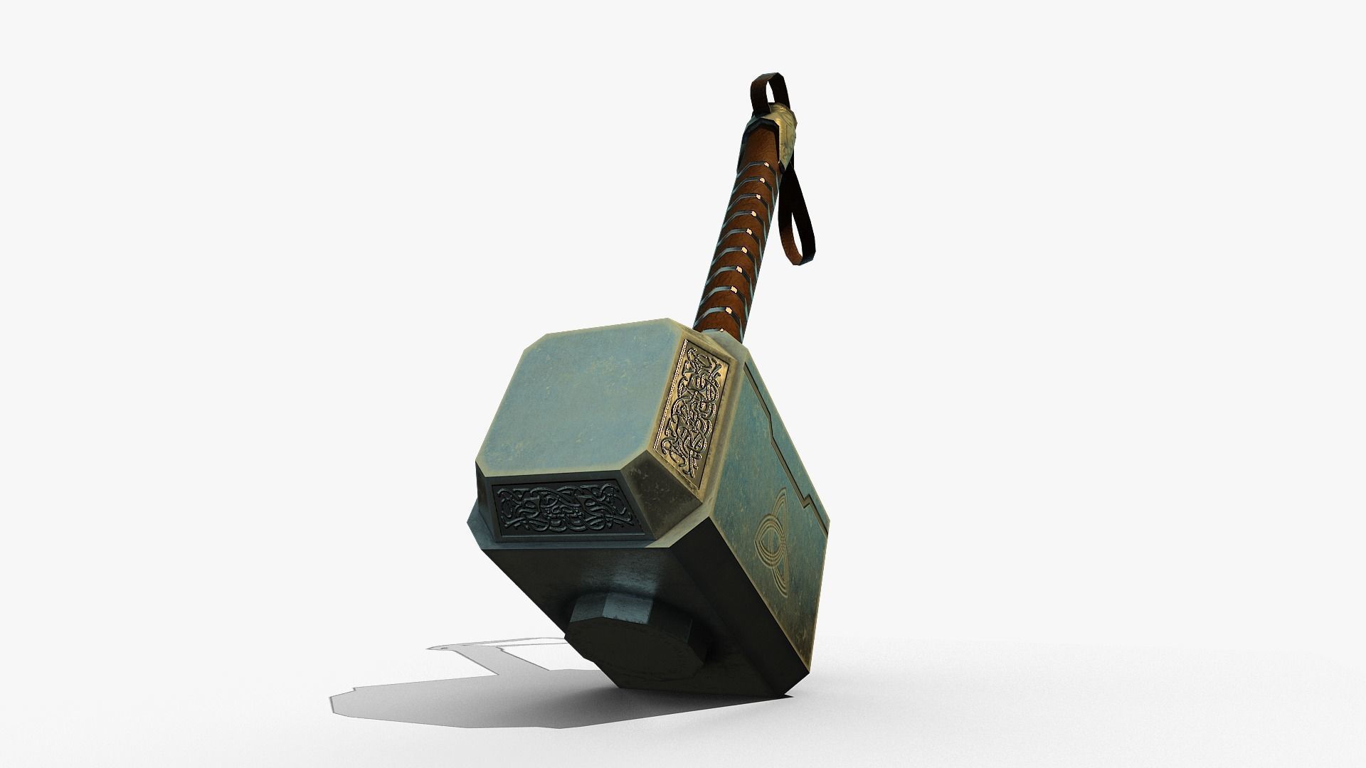 3D model Thor Hammer LOW POLY VR / AR / low-poly | CGTrader