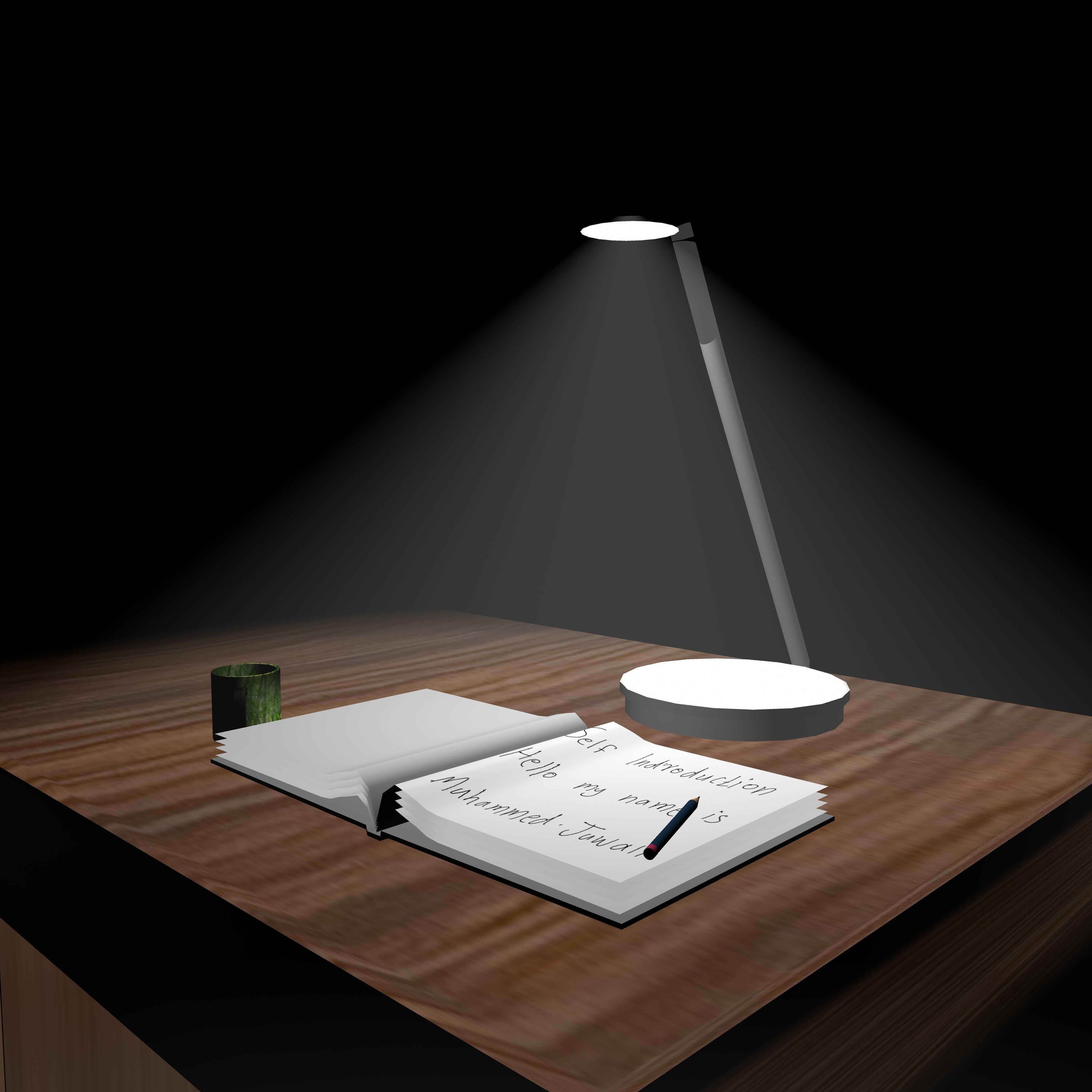 3D model table light VR / AR / low-poly | CGTrader