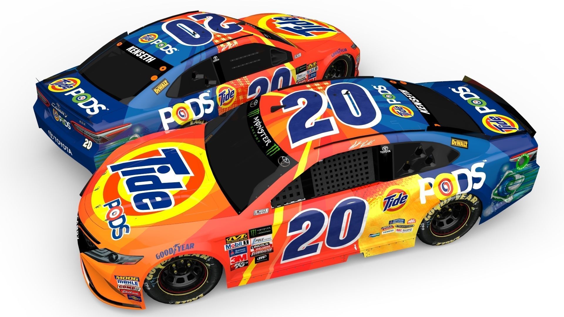 3D model Toyota Camry XSE NASCAR VR / AR / low-poly | CGTrader