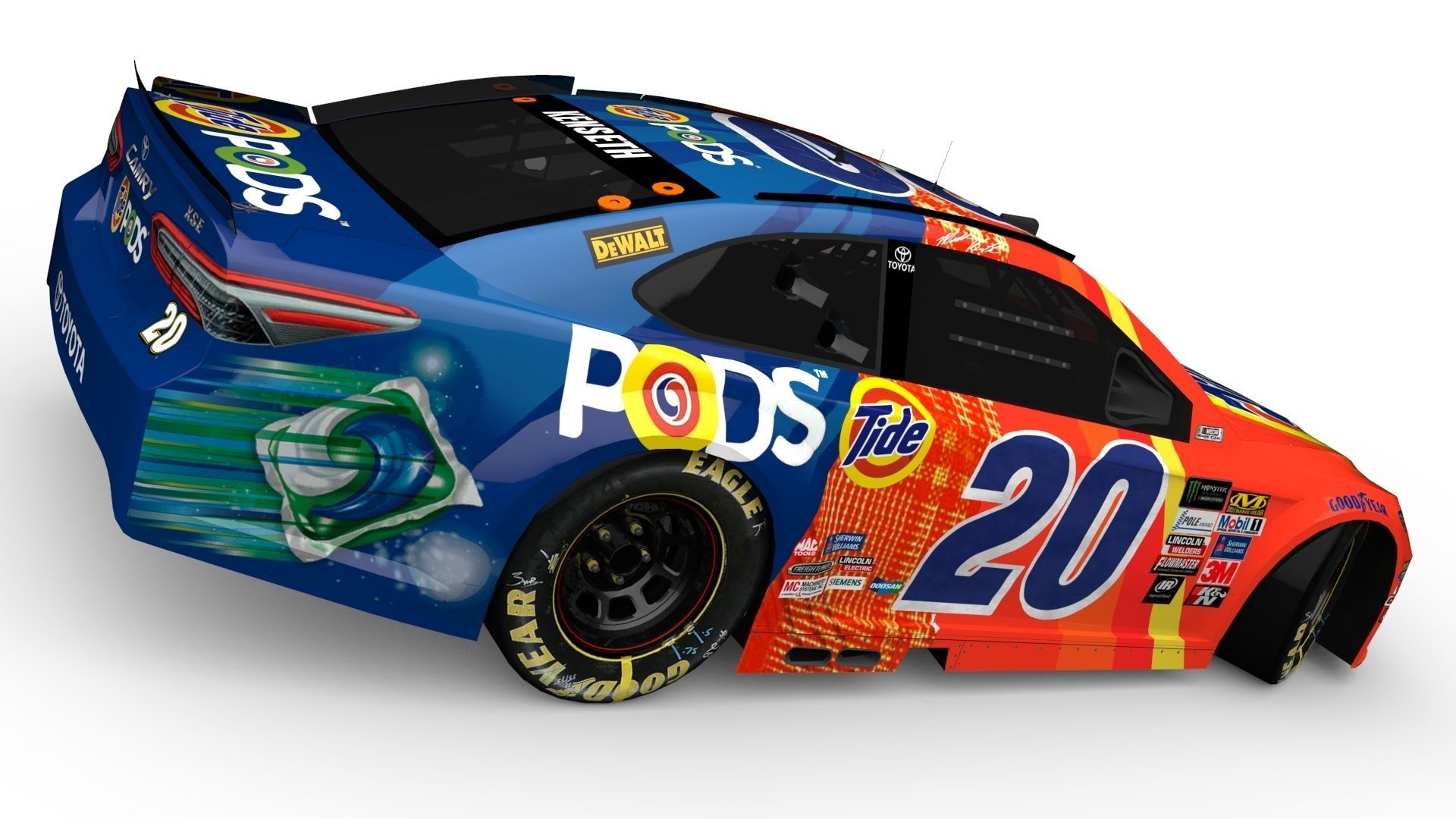 3D model Toyota Camry XSE NASCAR VR / AR / low-poly | CGTrader