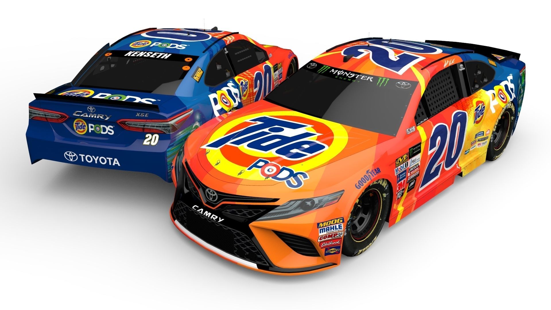 3D model Toyota Camry XSE NASCAR VR / AR / low-poly | CGTrader