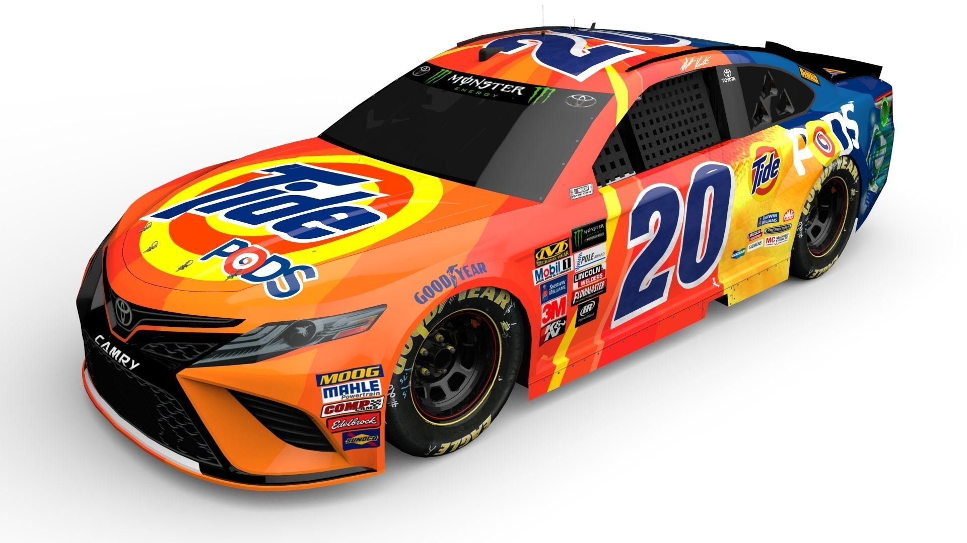 3D model Toyota Camry XSE NASCAR VR / AR / low-poly | CGTrader