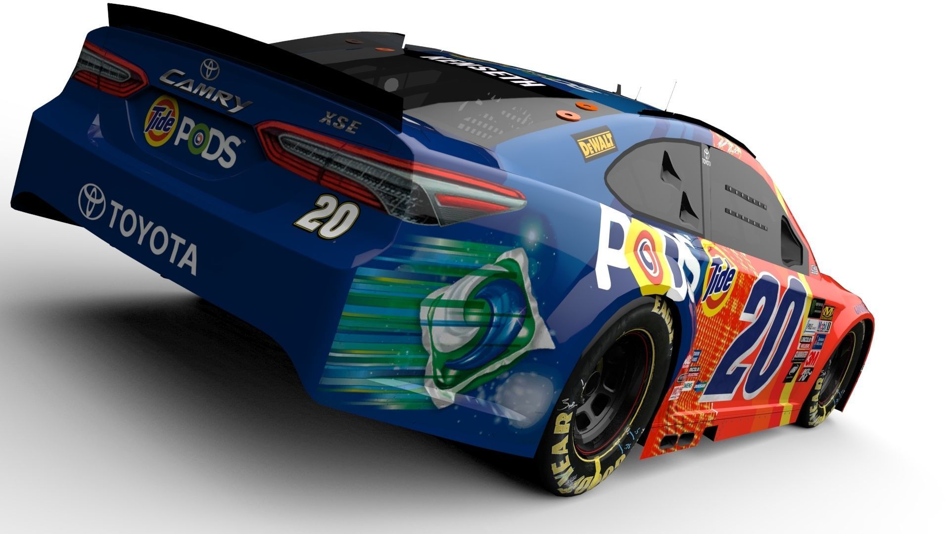 3D model Toyota Camry XSE NASCAR VR / AR / low-poly | CGTrader