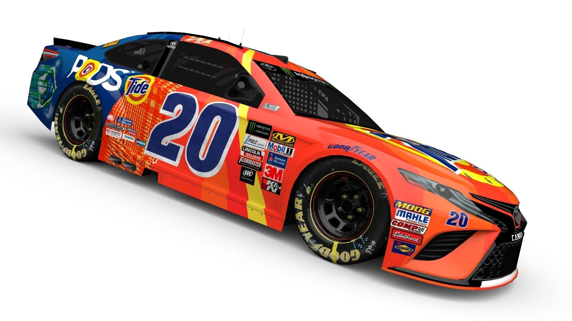 3D model Toyota Camry XSE NASCAR VR / AR / low-poly | CGTrader