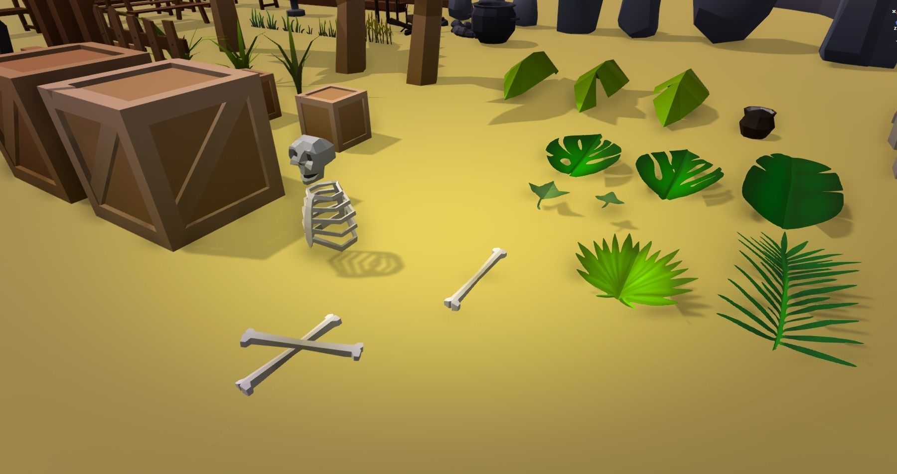 Low Poly Beach Pack free VR / AR / low-poly 3D model | CGTrader