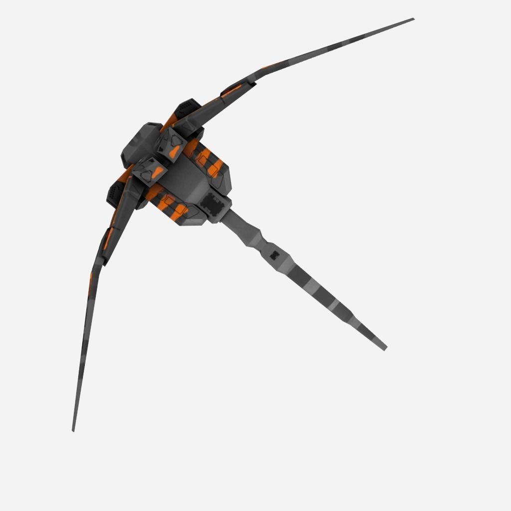 3D model Triangular Spaceship VR / AR / low-poly | CGTrader