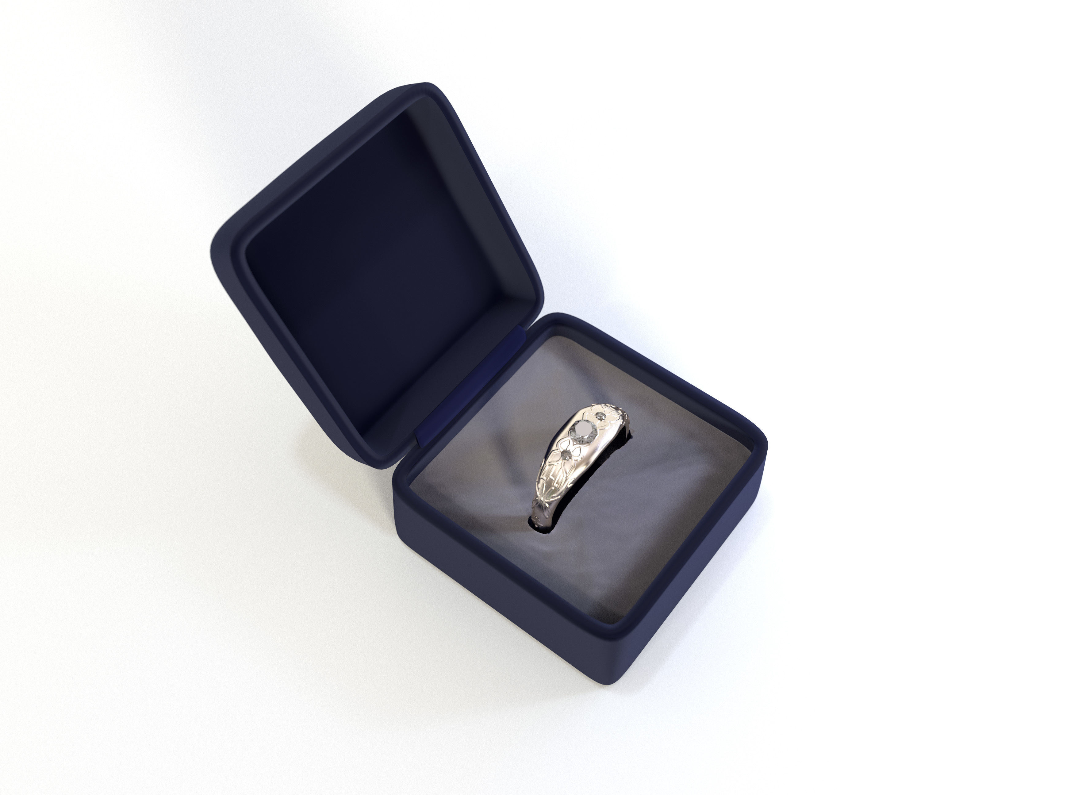 Free High-Poly Wedding Ring Model free 3D model | CGTrader