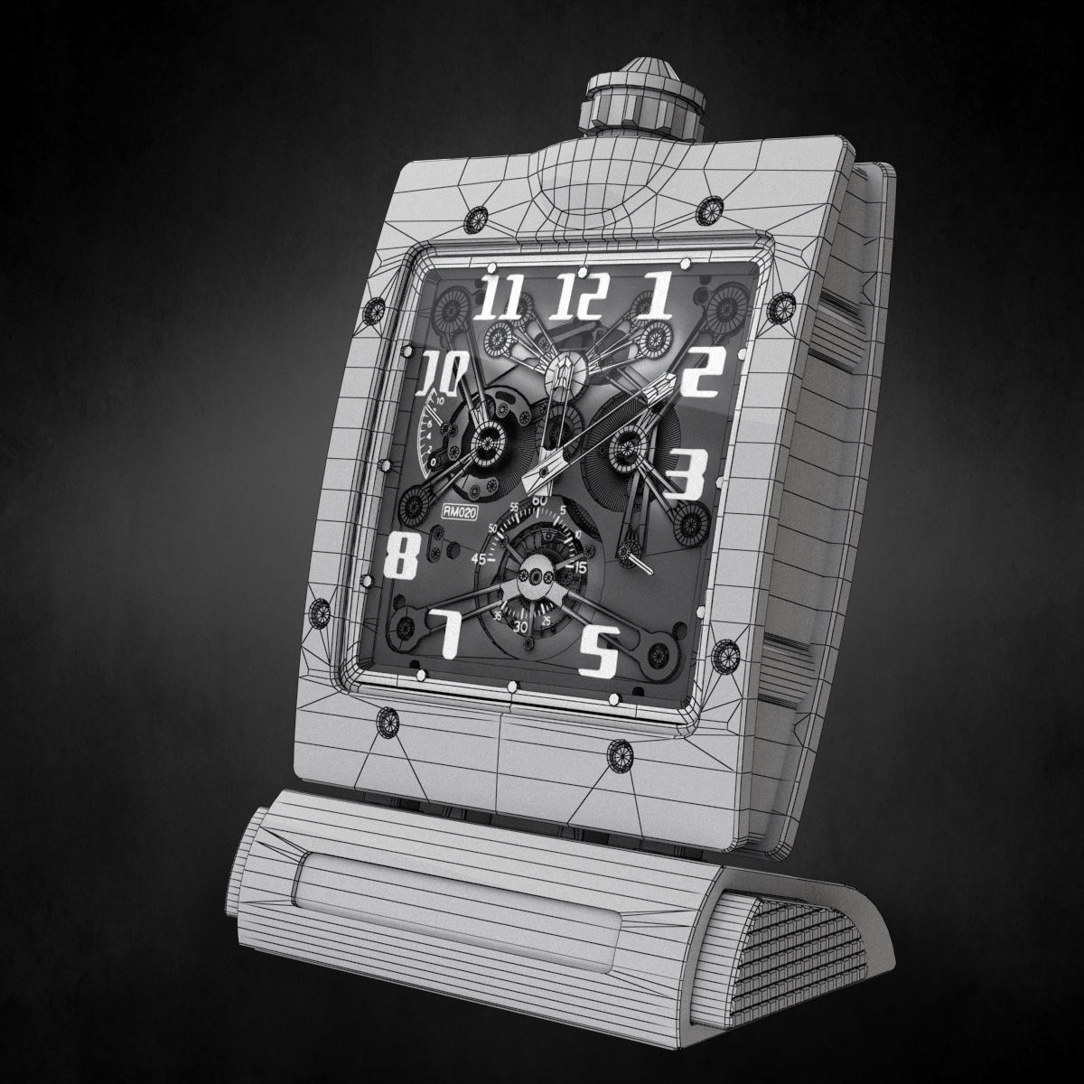 Richard Mille Pocket Watch 3D model | CGTrader